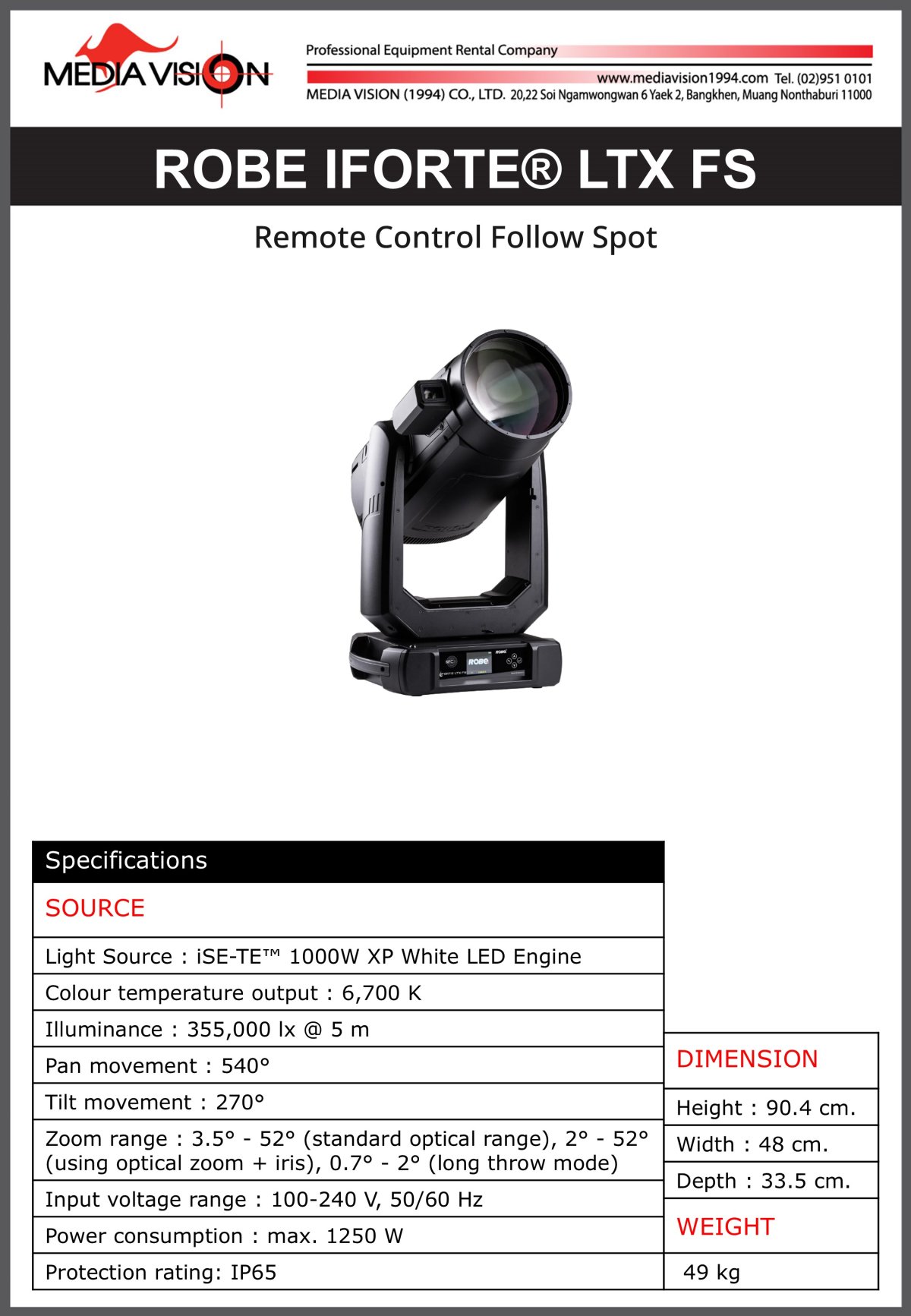 ROBE IFORTE® LTX FS