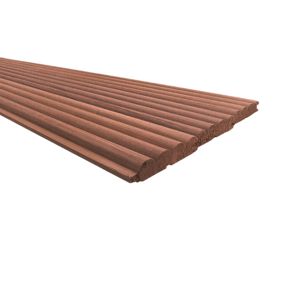 Thermowood Cladding SYP Round Wave Mocha - the-urbanwood