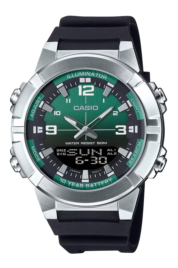 Casio Standard นาฬิกาข้อมือผู้ชาย สายเรซิ่น รุ่น AMW-870A-3A