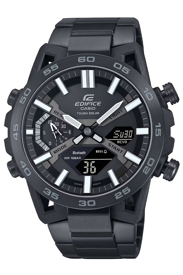 Casio Edifice นาฬิกาข้อมือผู้ชาย สายสแตนเลส ECB-2000DC-1B - timekeepershop