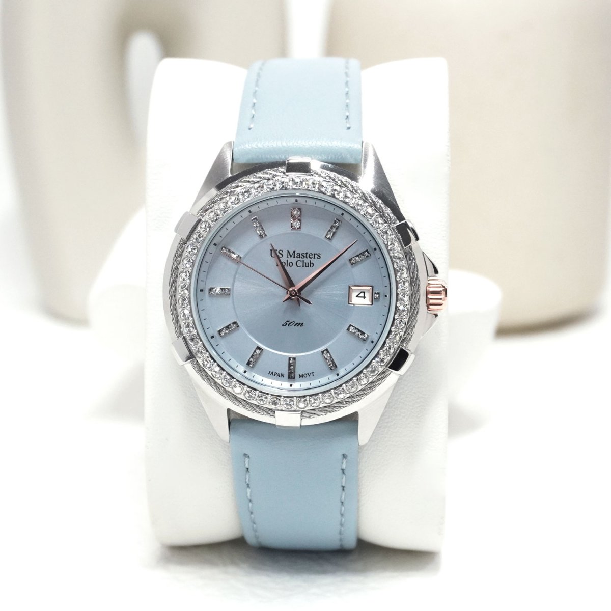 US Master Polo Club รุ่น USM-DD28-LB-LBU - สีเงิน/ฟ้า - timekeepershop