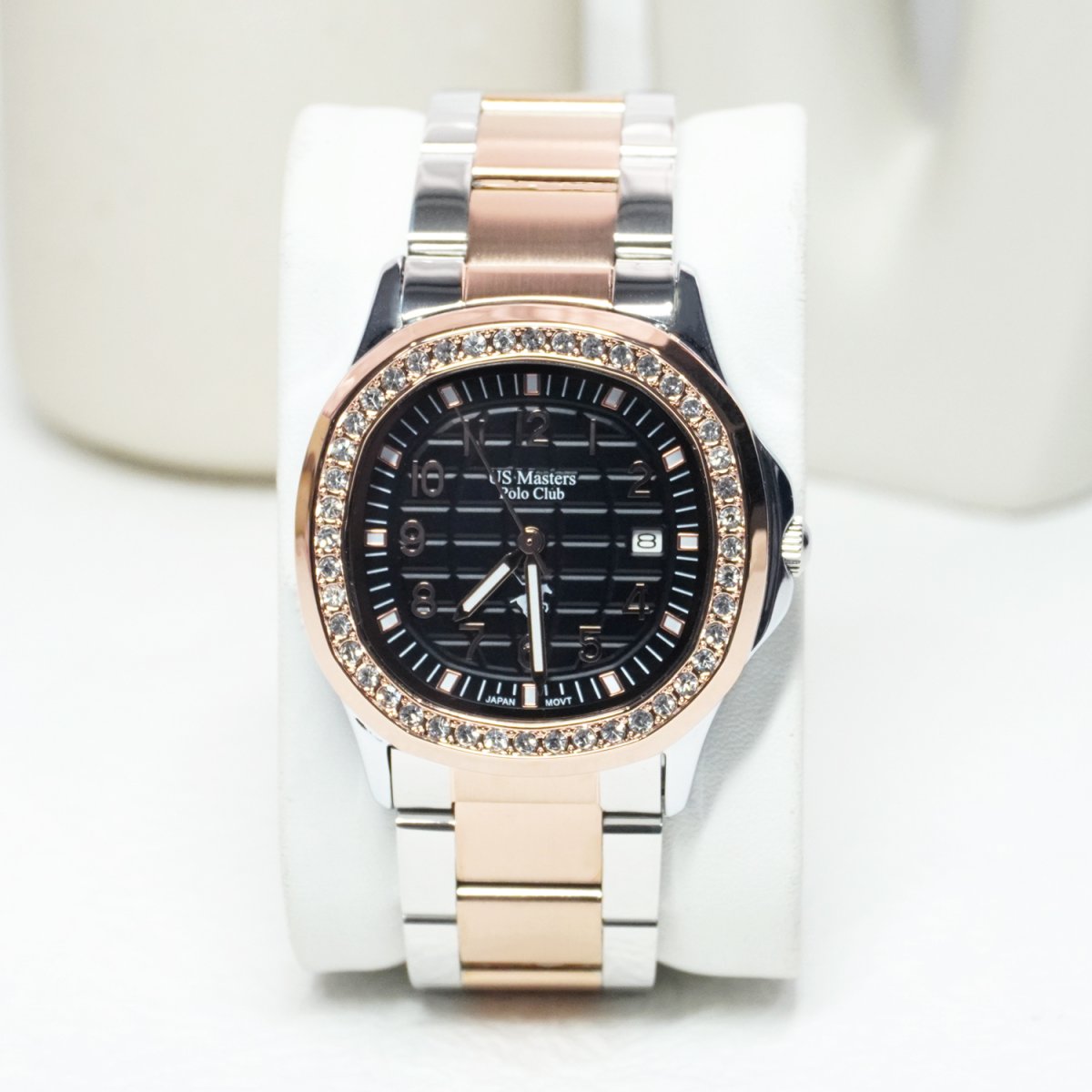 New US Master Polo Club Stainless steel - USM-DD43-SRG-BK - timekeepershop