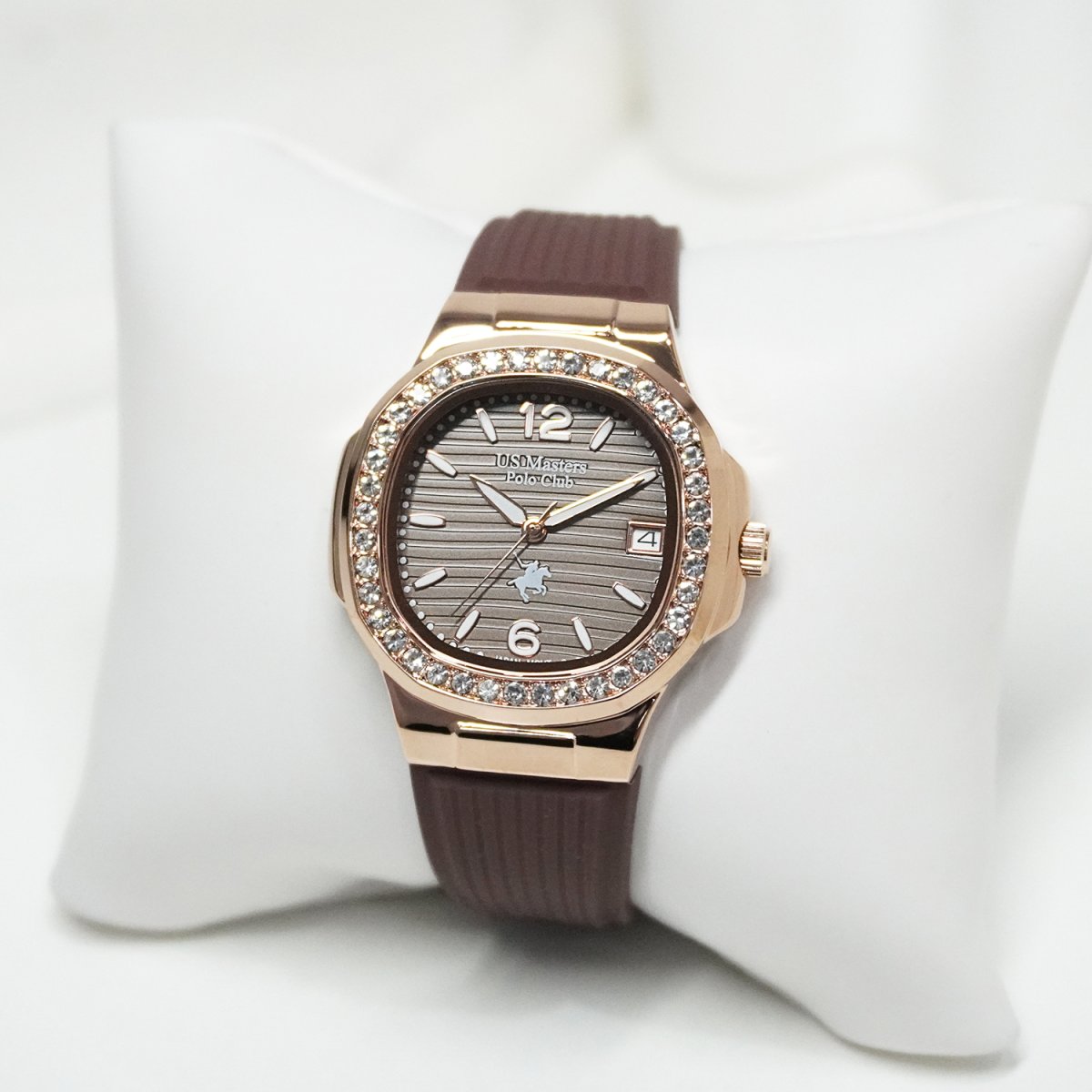 New US Master Polo Club Silicone - USM-DD54-BR-RBR - timekeepershop