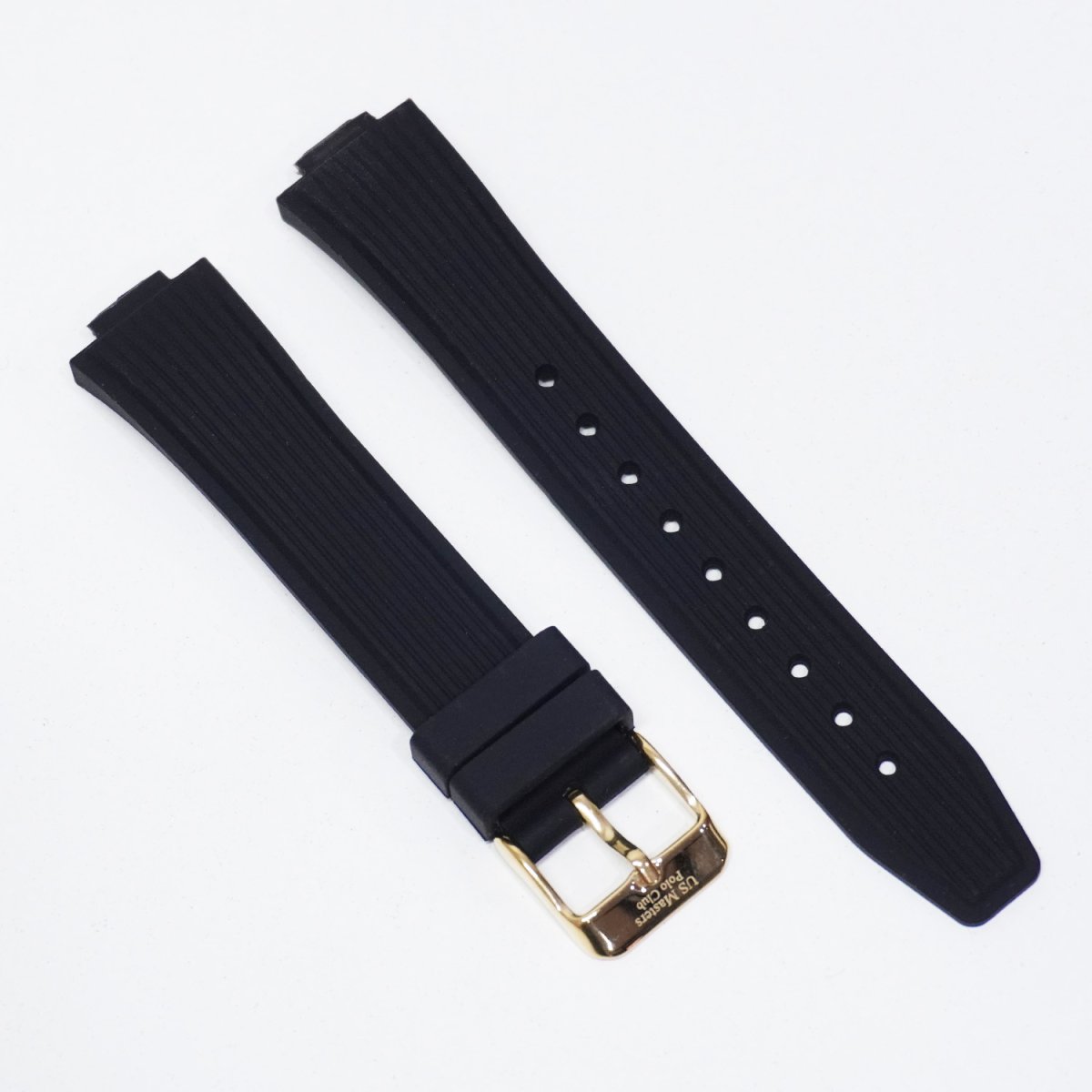 US Master Polo Club Watch Strap USM-DD54 (Black/Gold) - timekeepershop