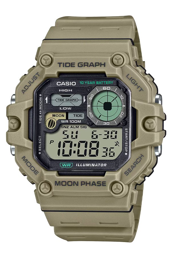 Casio Standard นาฬิกาข้อมือผู้ชาย สายเรซิ่น WS-1700H-5A - timekeepershop