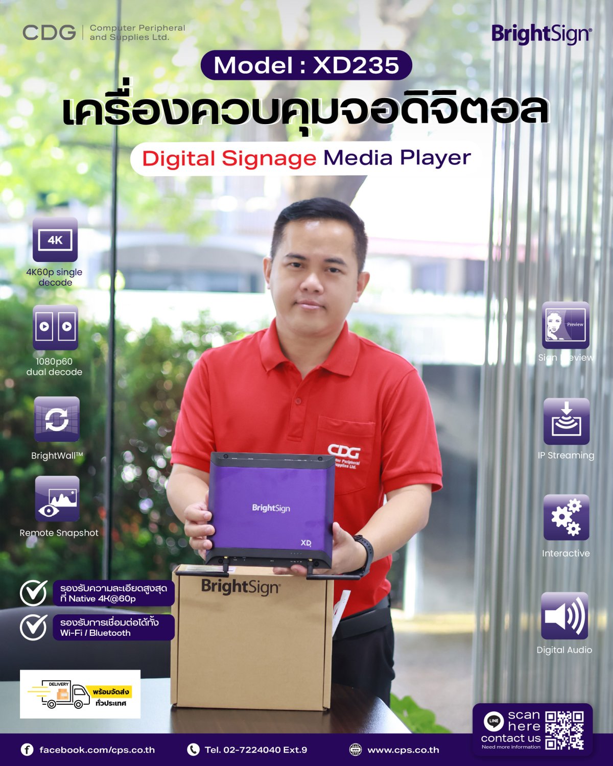 Digital Signage Media Player BrightSign XD235