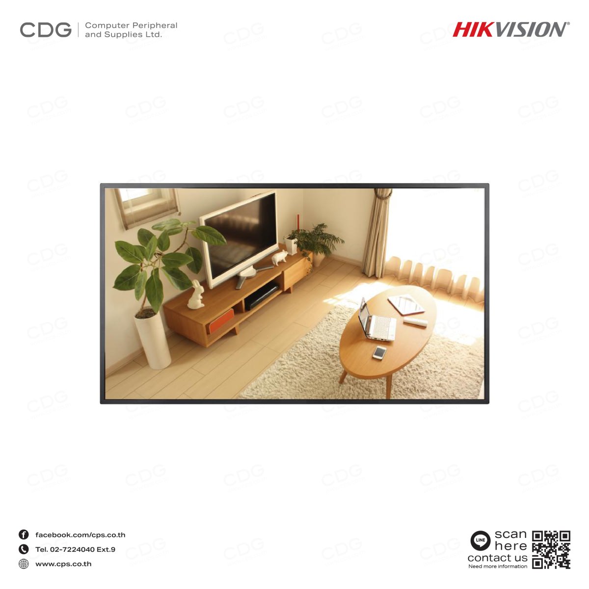 Hikvision DS-D6043UN-B Indoor Wall-Mounted Digital Signage