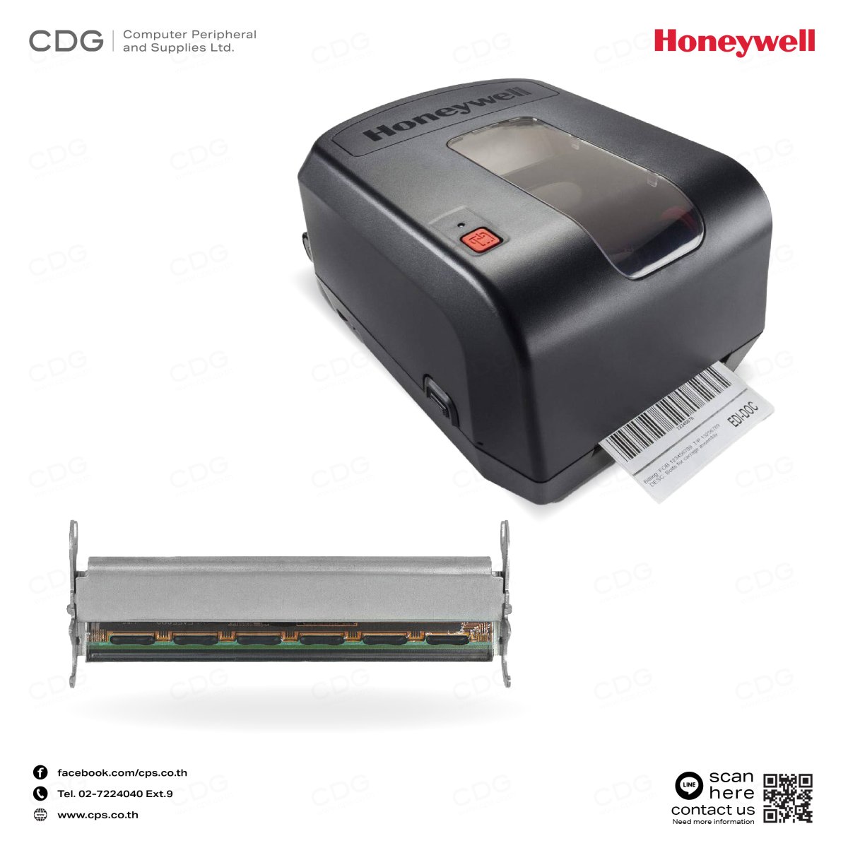 หัวพิมพ์ Honeywell PC42T/ PC42T Plus (203DPI)