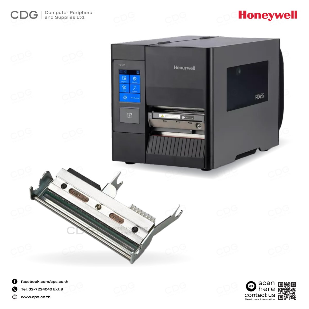Print Head Honeywell PD45S/PD45 (203DPI/300DPI) - cps