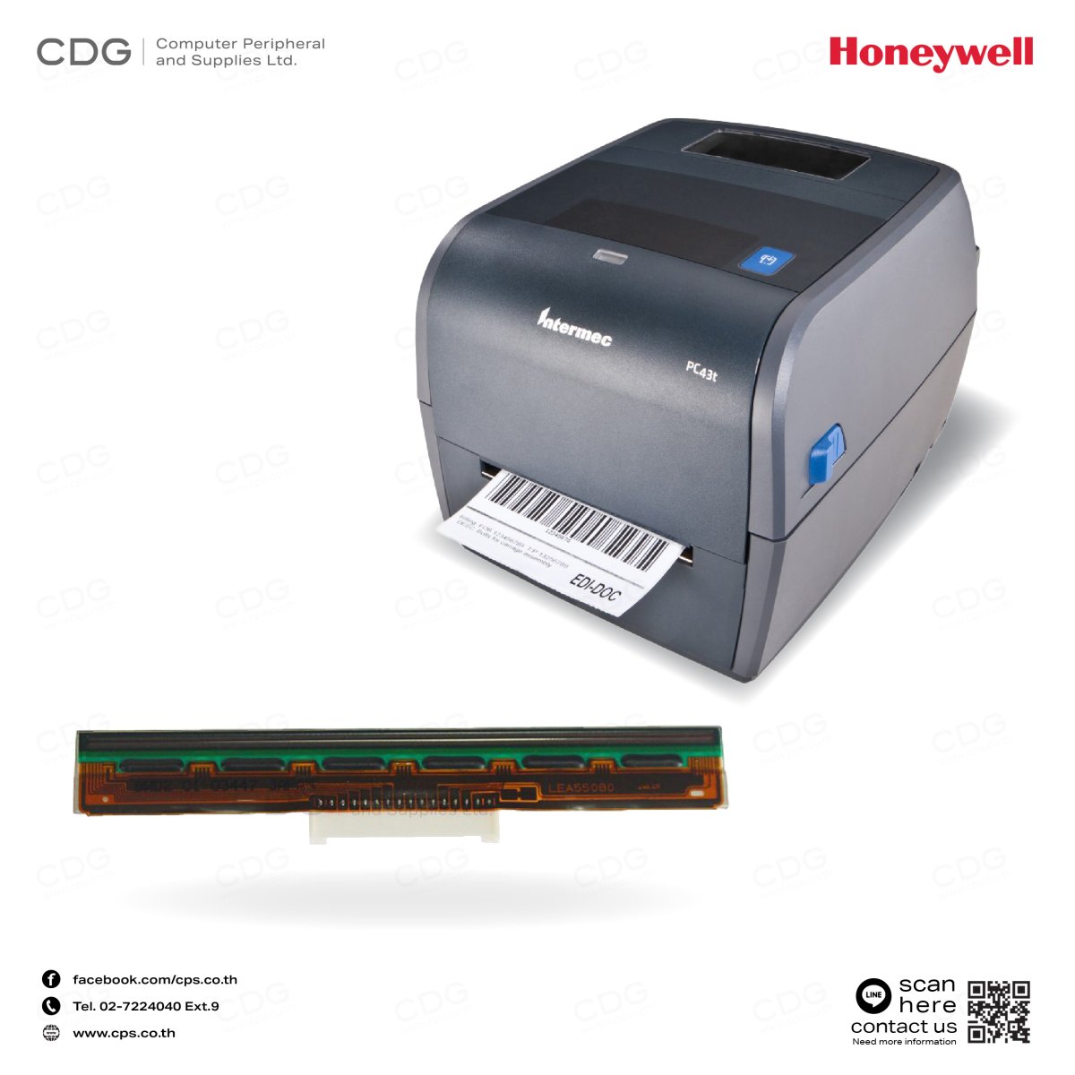 หัวพิมพ์ Honeywell PC43D / PC43T (203DPI)