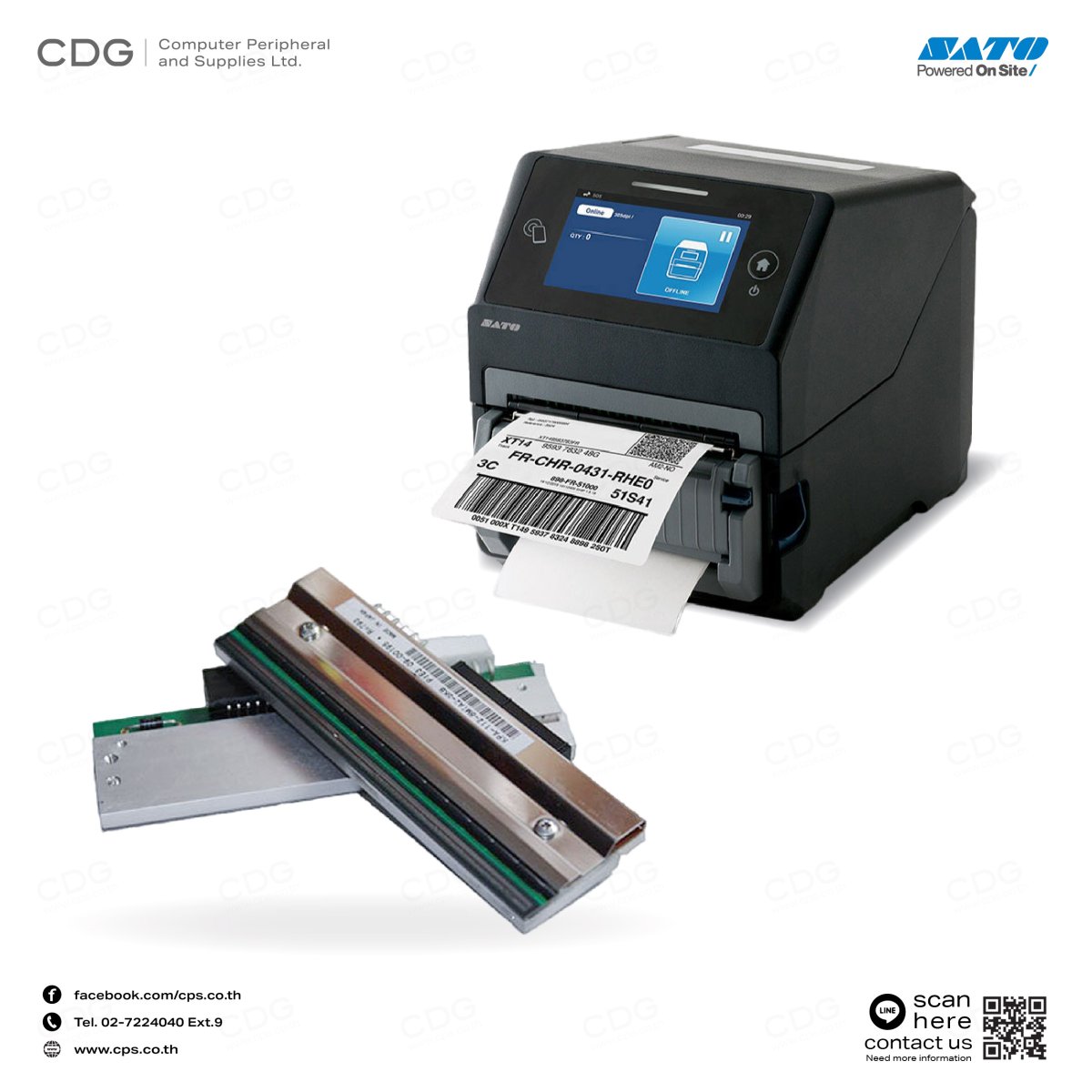 หัวพิมพ์ Sato CT4-LX (203/ 305DPI) - cps