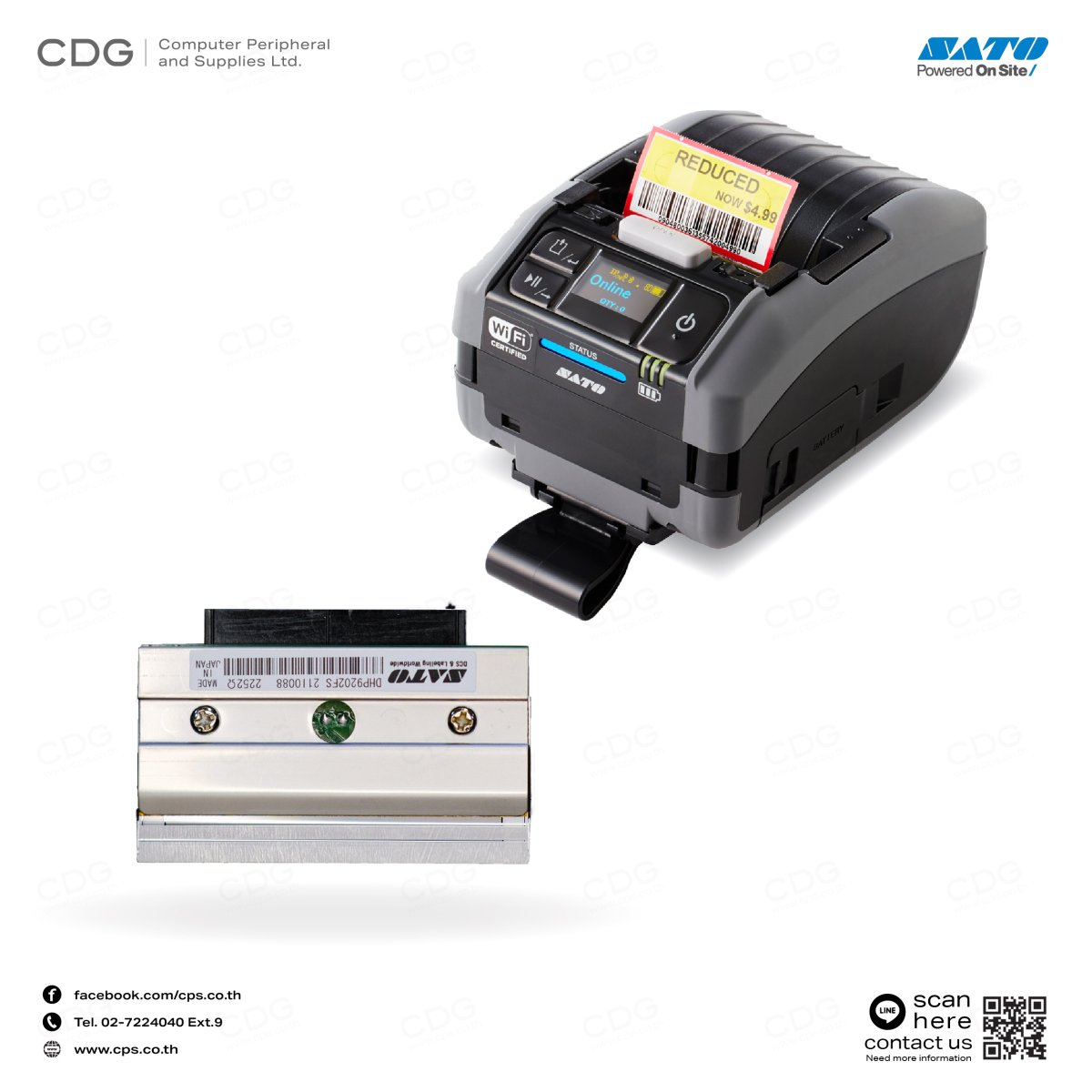 หัวพิมพ์ Sato PW2NX (203DPI)