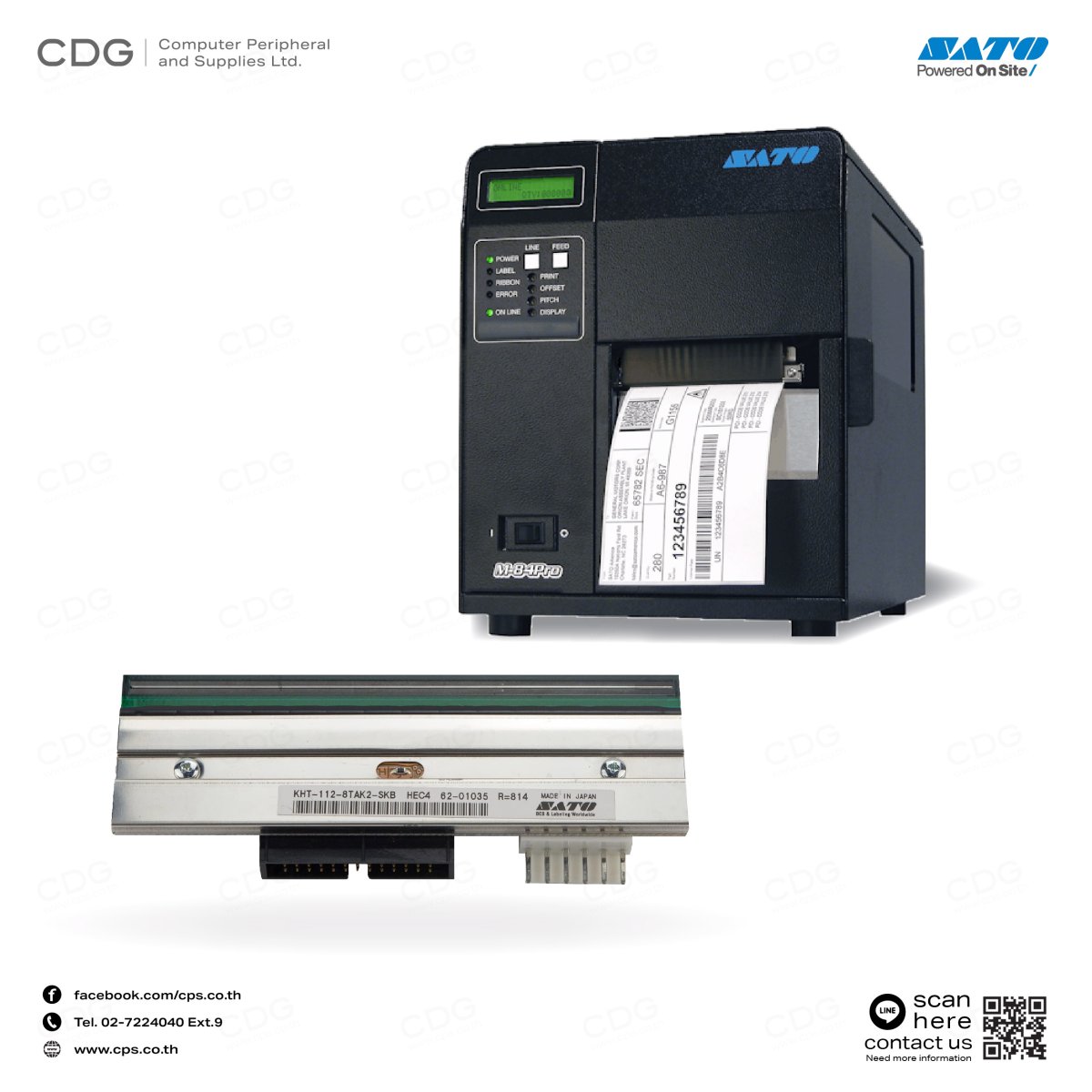 หัวพิมพ์ Sato M84Pro Series (203/ 305/ 609DPI)