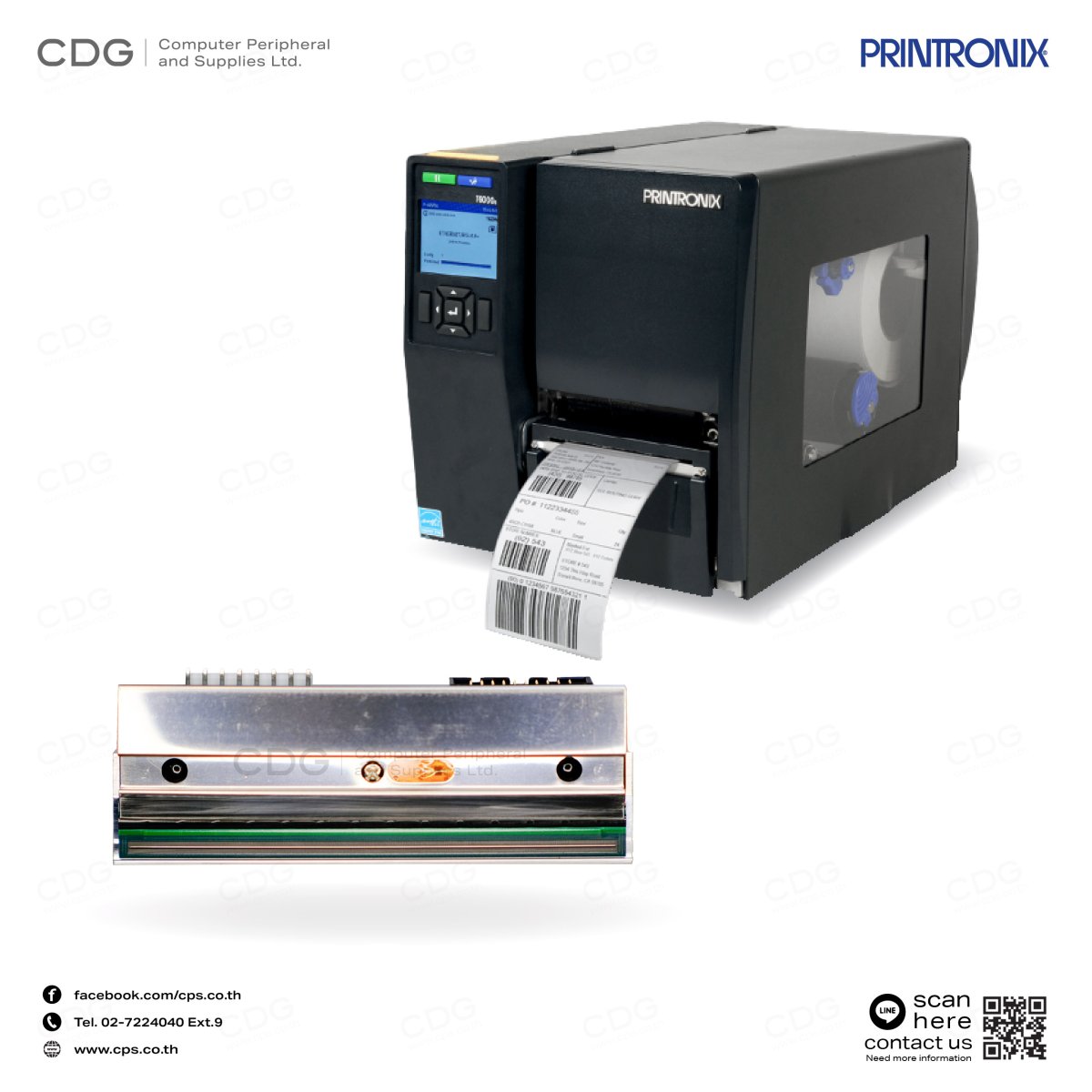 Print Head Printronix T6000e Series (203DPI / 300DPI / 600DPI)