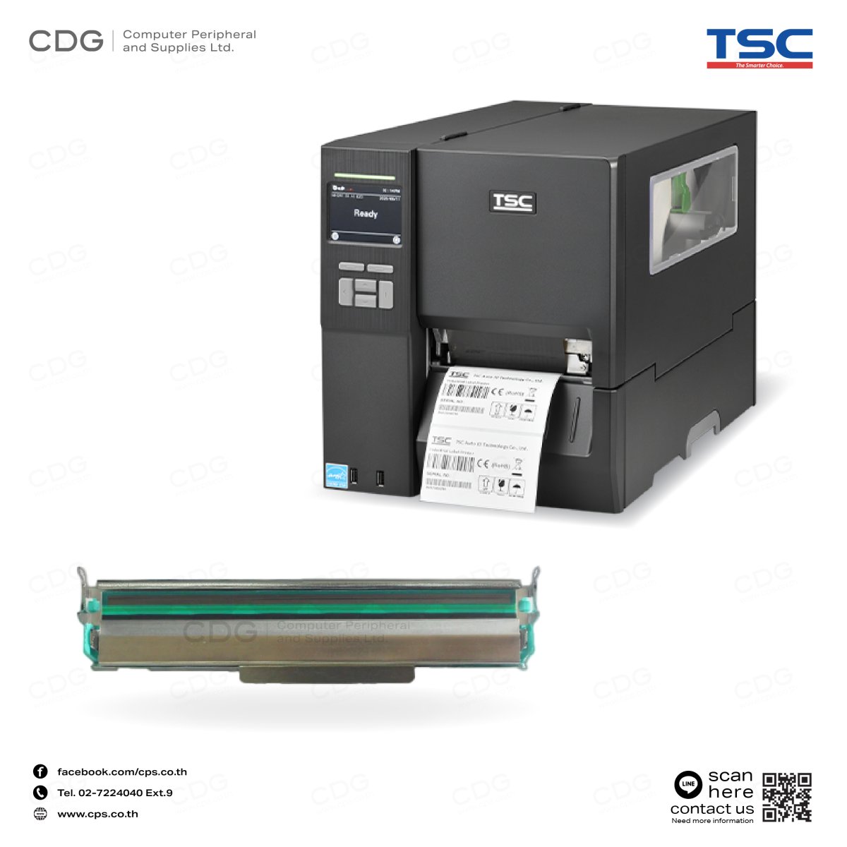 หัวพิมพ์ TSC MH Series (203DPI/300DPI) - cps