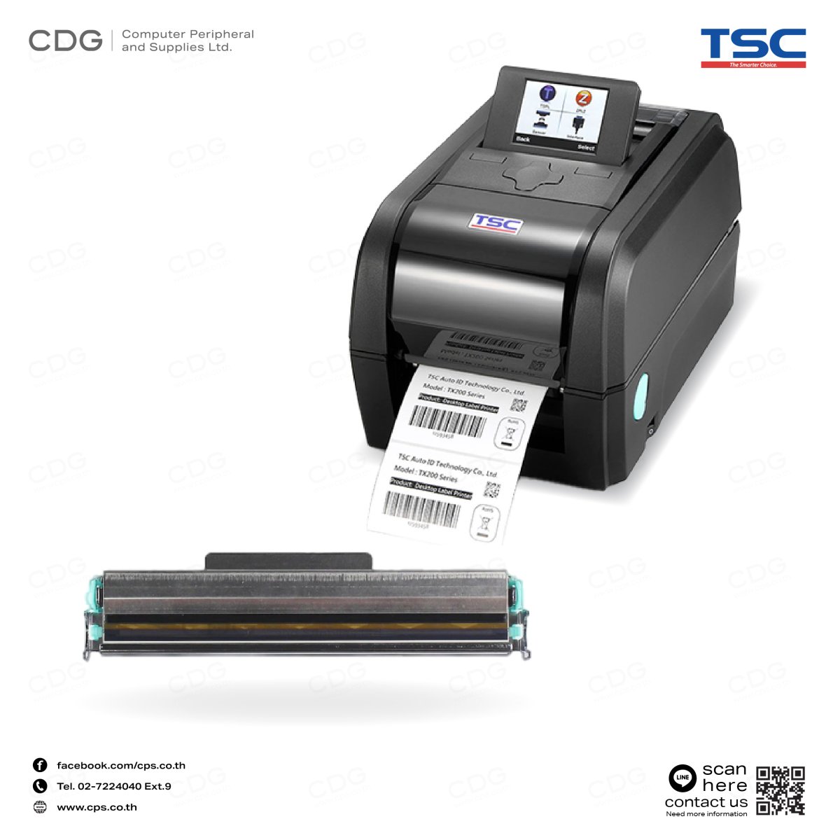 Print Head TSC TX Series (203DPI/300DPI/600DPI) - cps