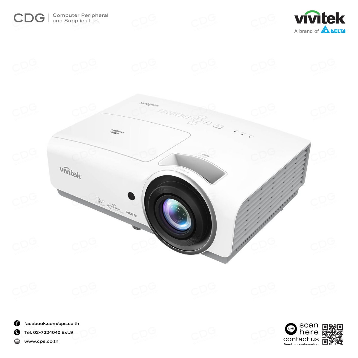 Digital Projecter Vivitek DW855 (WXGA laser Projector) - cps