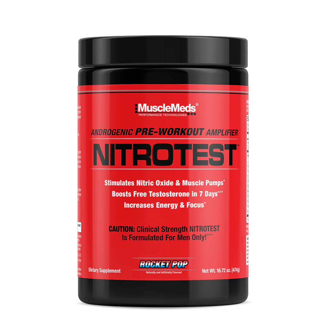 MuscleMeds Nitrotest 2-in-1 Pre-workout + Test Booster (30 Servings)