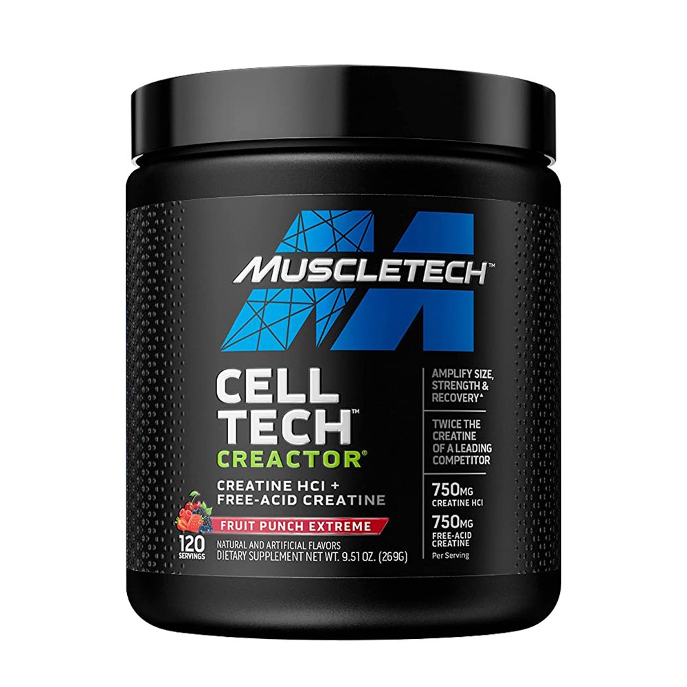 MuscleTech Cell-Tech Creactor | Creatine HCl + Free-Acid Creatine - 120 ...