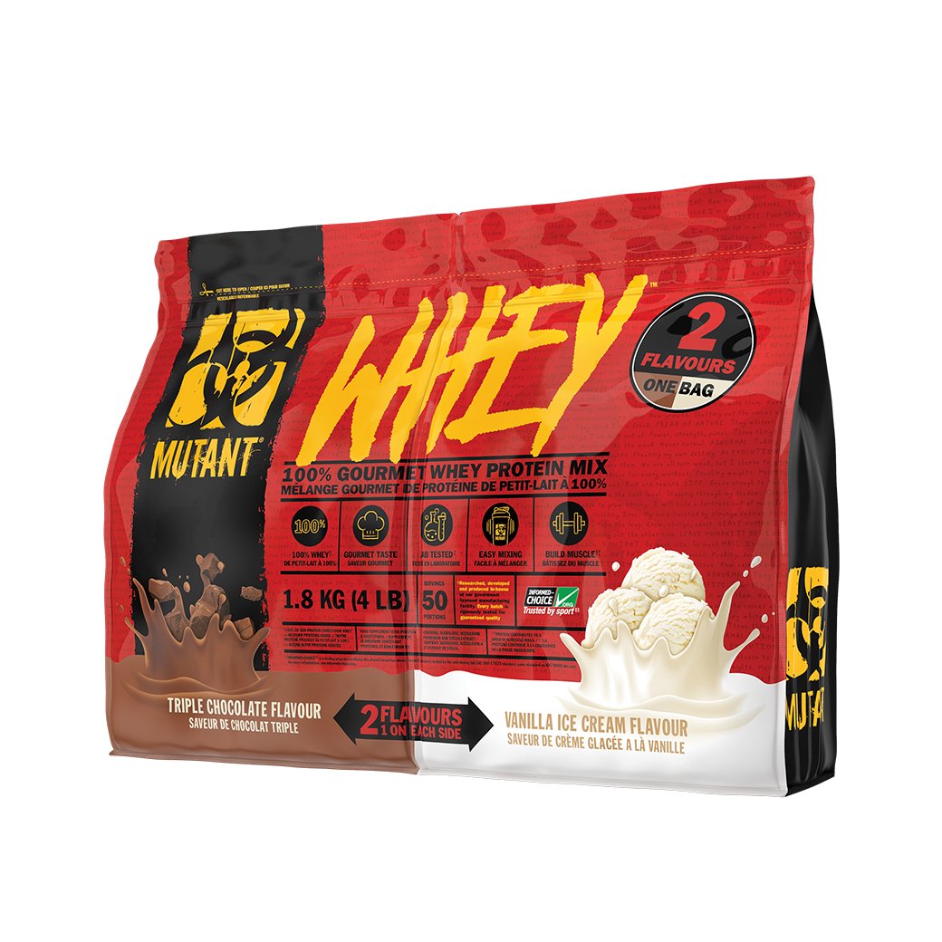 Mutant Whey 100% Whey Protein - 4 LB Dual Chambers - topfitprotein
