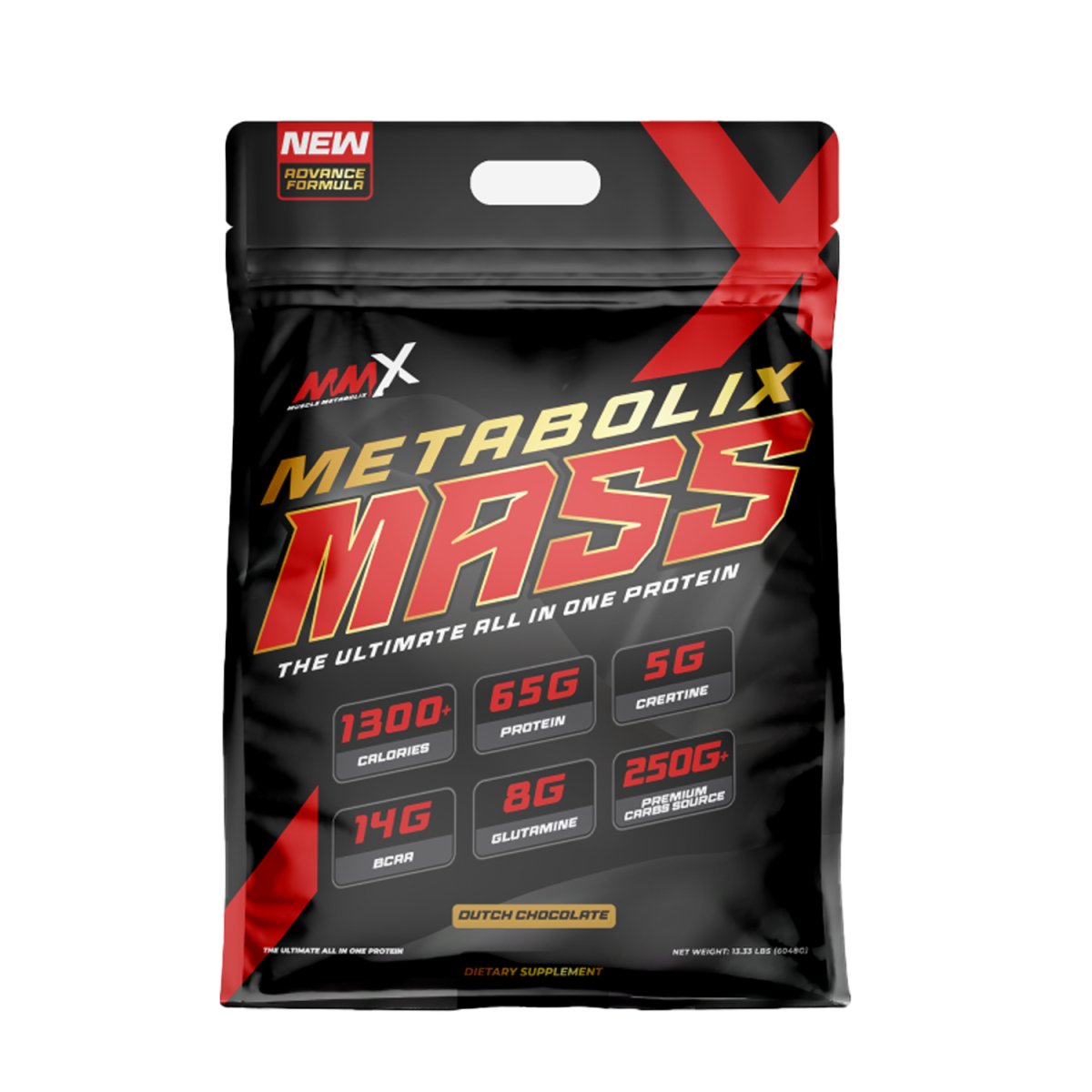 MMX Muscle Metabolix Mass Gainer 13lbs (5.9KG) Halal Weight Gainer ...