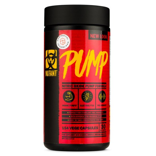 MUTANT PUMP Pre-Workout Capsules 154 Capsules - topfitprotein