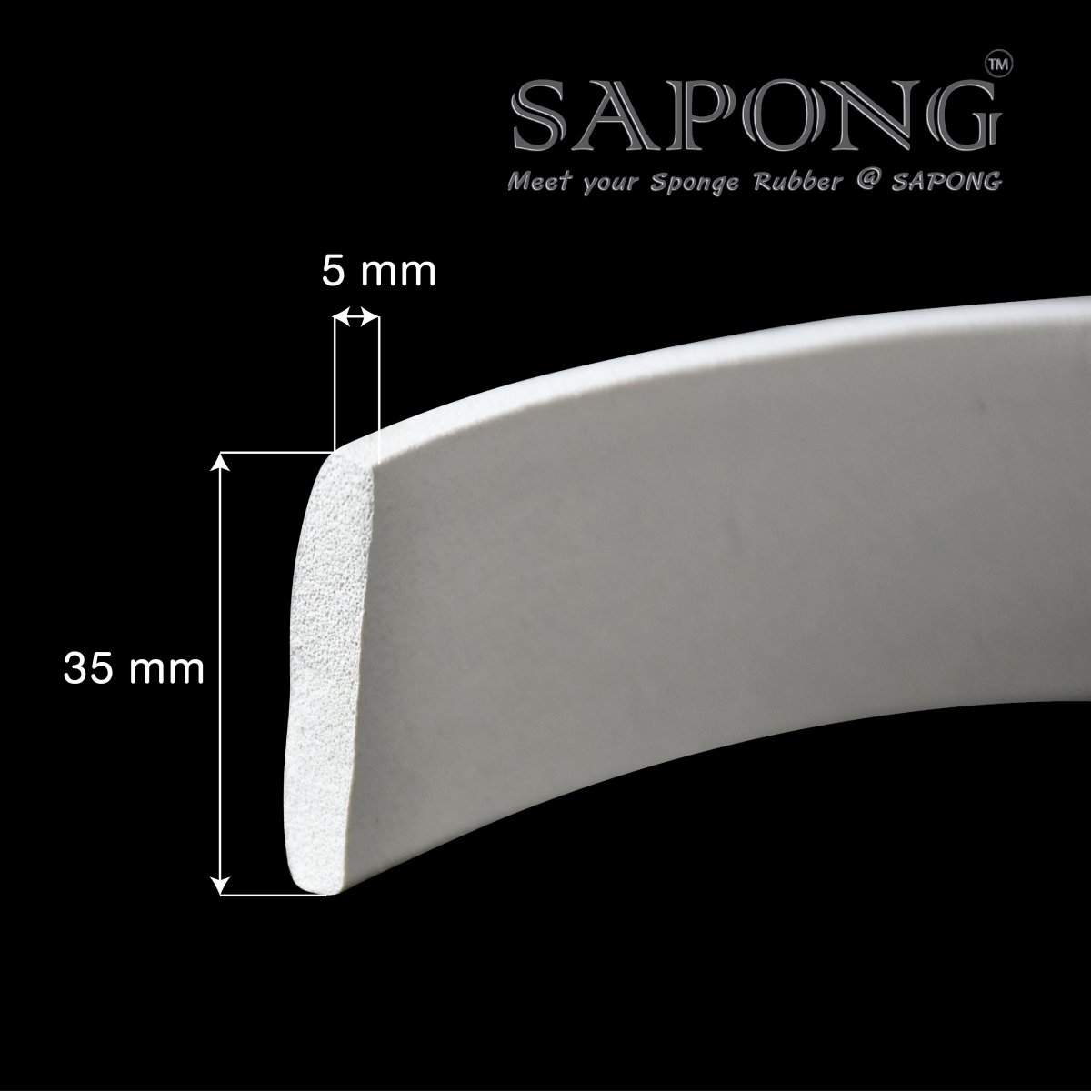 White silicone rubber sponge 5x35 mm Tel : 022577154 MB : 0621515494 ...