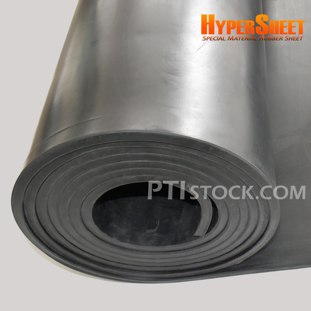 Black VITON (FKM/FPM) Rubber Sheet , Thickness 15 mm . HyperSheet Tel ...
