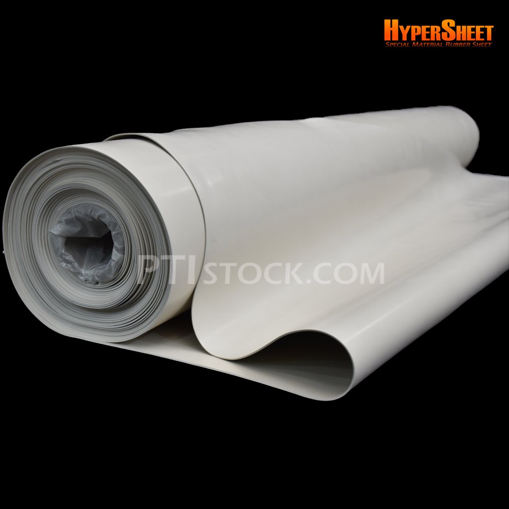 White EPDM Rubber Sheet , Thickness 1mm. LINE OA : @PTIRUBBER