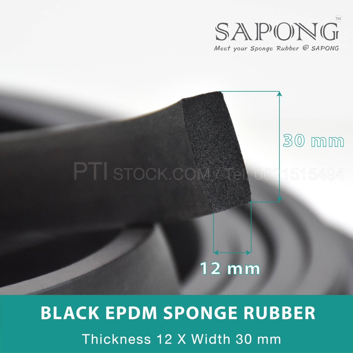 EPDM rubber sponge 12 x 30 mm Tel : 022577154 MB : 0621515494 LINE ...