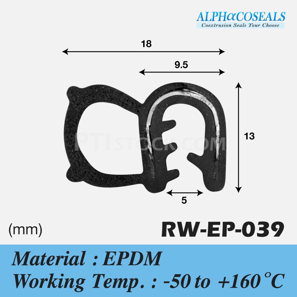 EPDM Trim Seals RW-EP-039 - ptistock