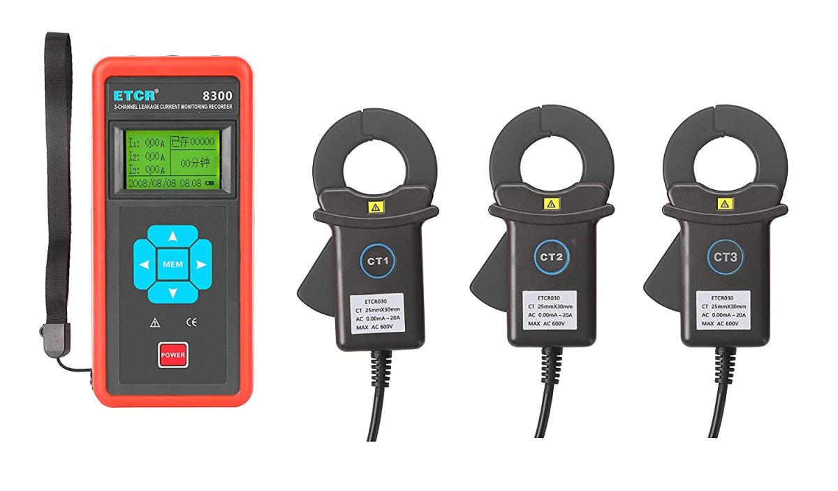 ETCR8300 Three Channel Clamp Leakage Current Monitoring Recorder , อีทีซีอาร์ เครื่องมือวัดและ ...