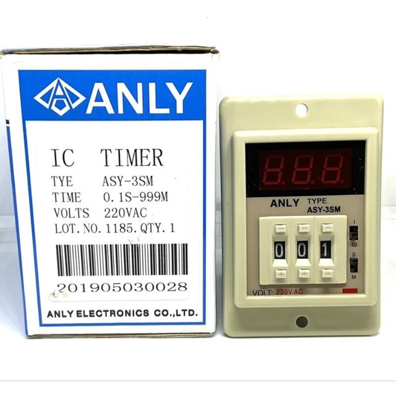 Anly Digital TimerModel : ASY-3SM ดิจิตอล ทามเมอร์ / ราคา - jtec-engineering