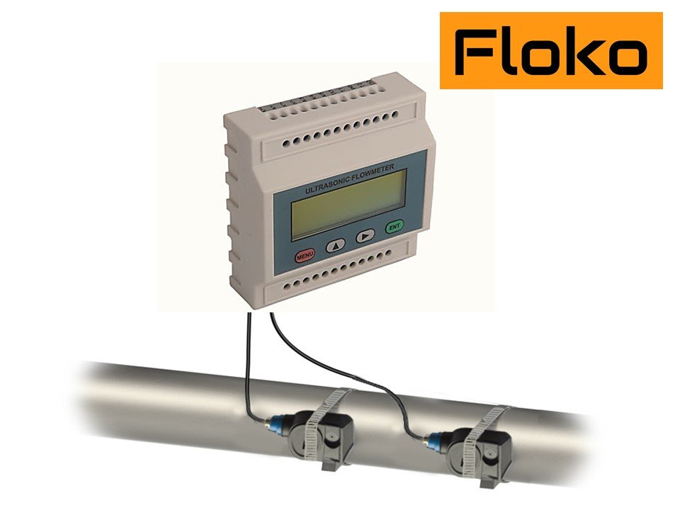 Floko FM-200M เครื่องวัดอัตราการไหลของเหลว แบบอุลตร้าโซนิคชนิดรัดท่อแบบ ...