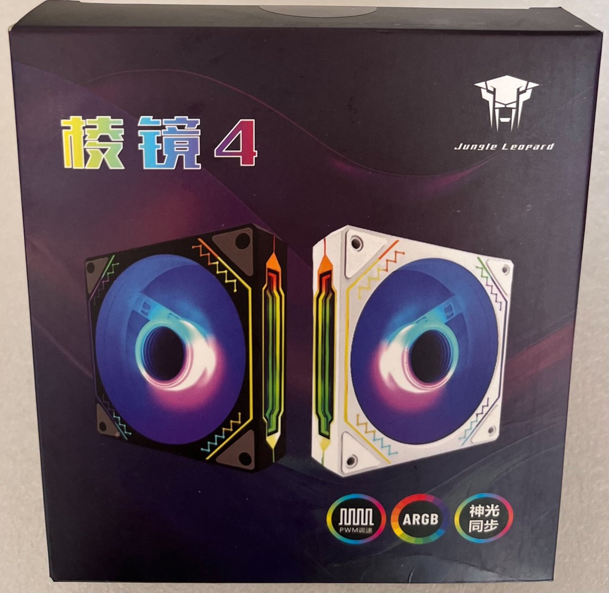 Fan Case 120mm Block fan ARGB+PWM พัดลมเคสระบายความร้อน Jungle leopard