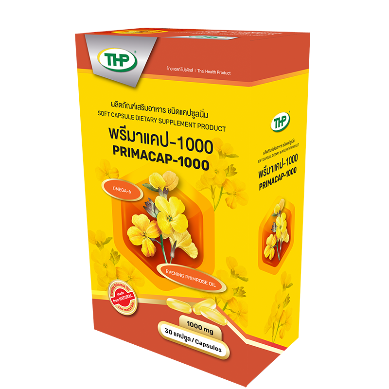 THP PRIMACAP Primrose Oil น้ำมันอิฟนิ่งพริมโรส 1000 มก. - thpherbal