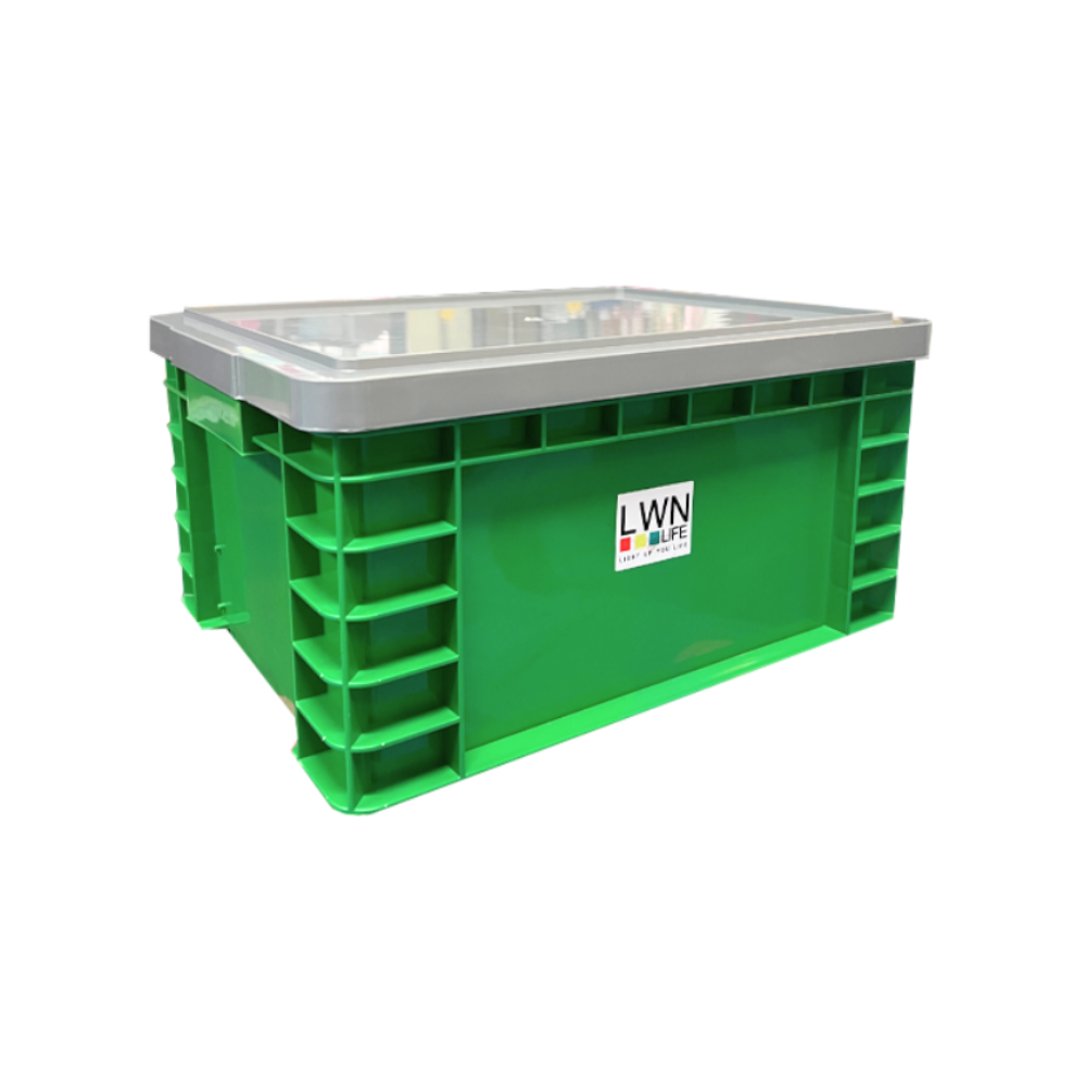 ลังทึบมีฝาปิด รหัส 463A แบรนด์ LWNLife ขนาด 30x39x20 cm - lwnlife