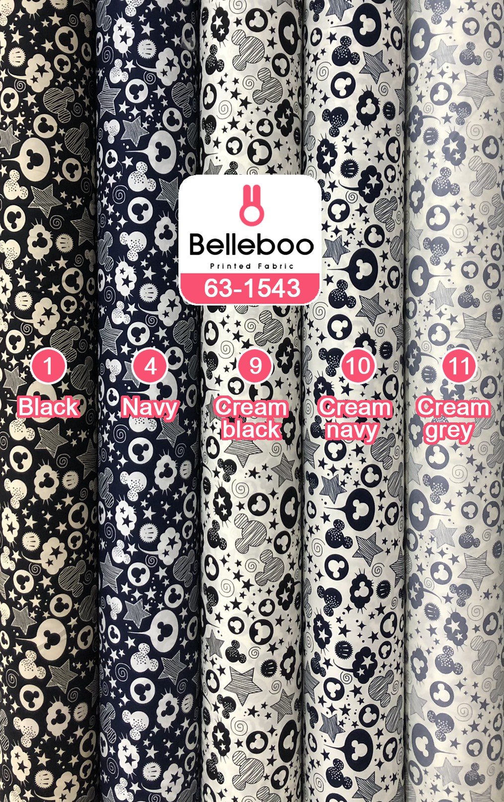 Mickey design - belleboofabric
