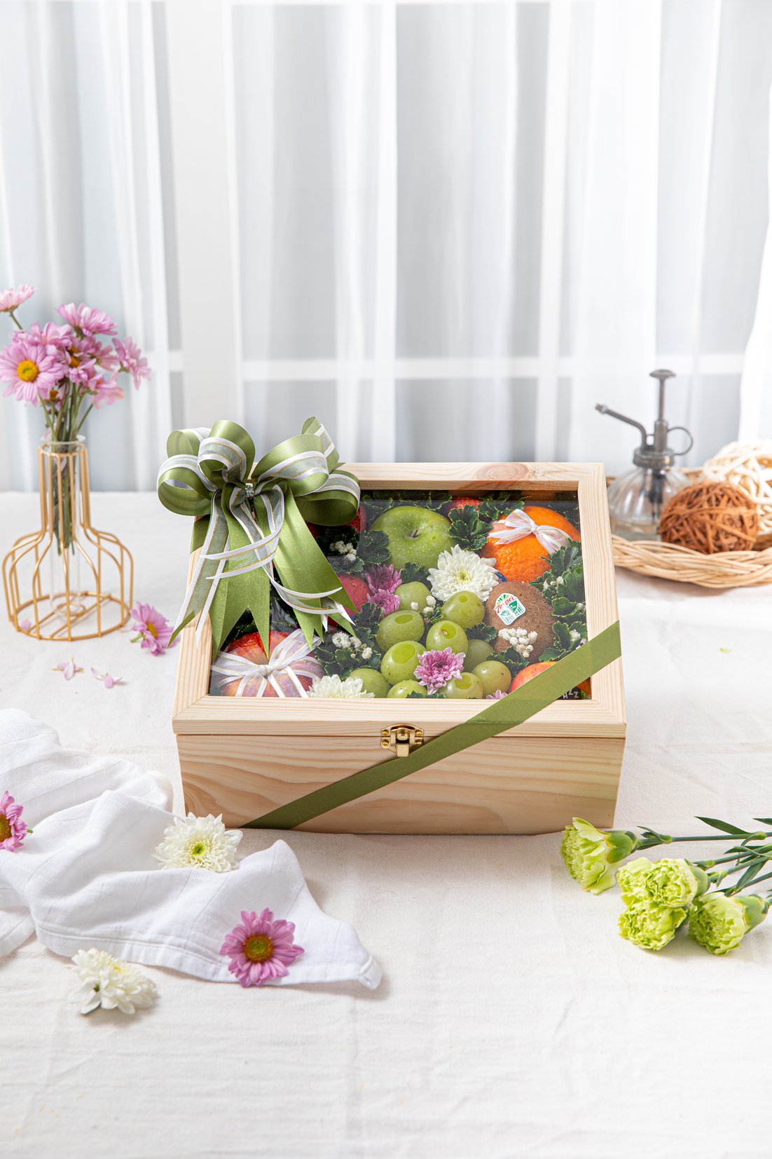 WX01 Fruit & Flower Wood box - fruitery