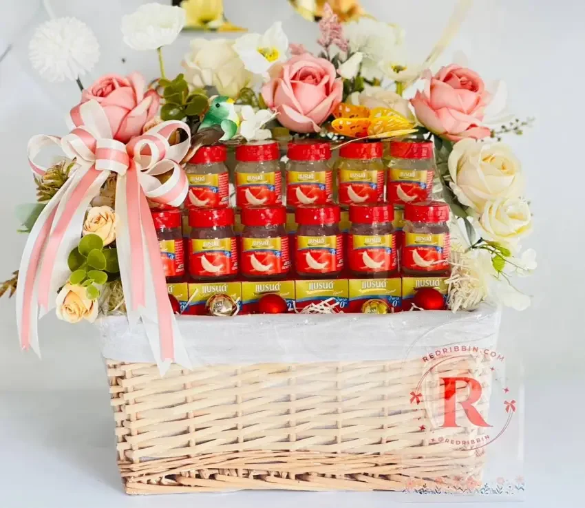 กระเช้ารังนก กระเช้าของขวัญ RB233 กรุงเทพ ส่งด่วนใน 3 ชม.