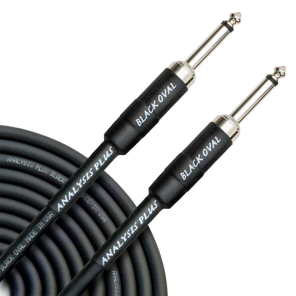Analysis Plus Black Oval Instrument Cable Straight to Straight, 10 ft ...