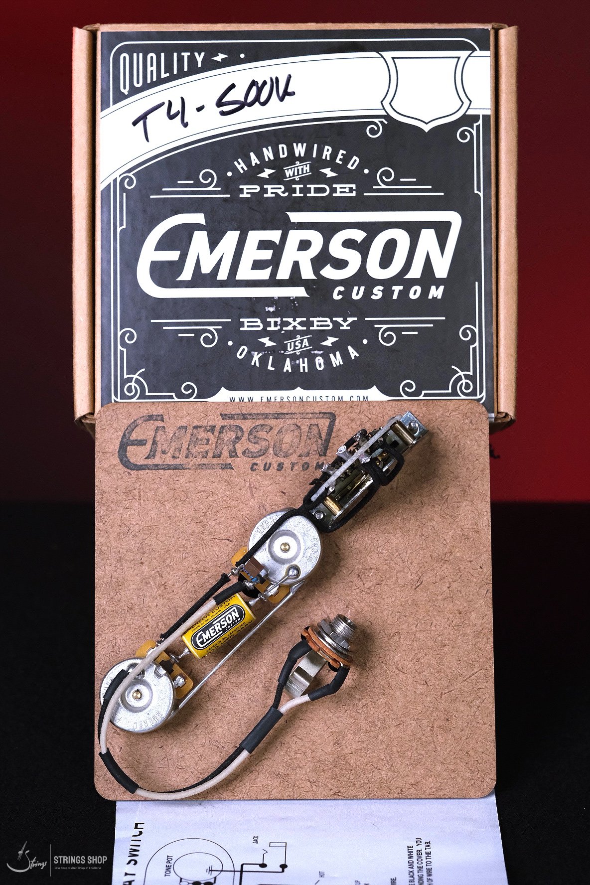 Emerson Custom 4-way Prewired Kit for Telecaster Guitars - 500k Pots ...