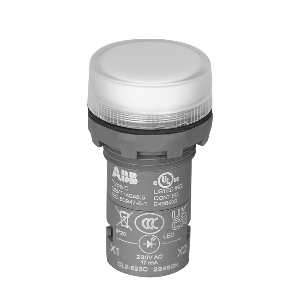 ABB Pilot Lamp,White 220V 22mm