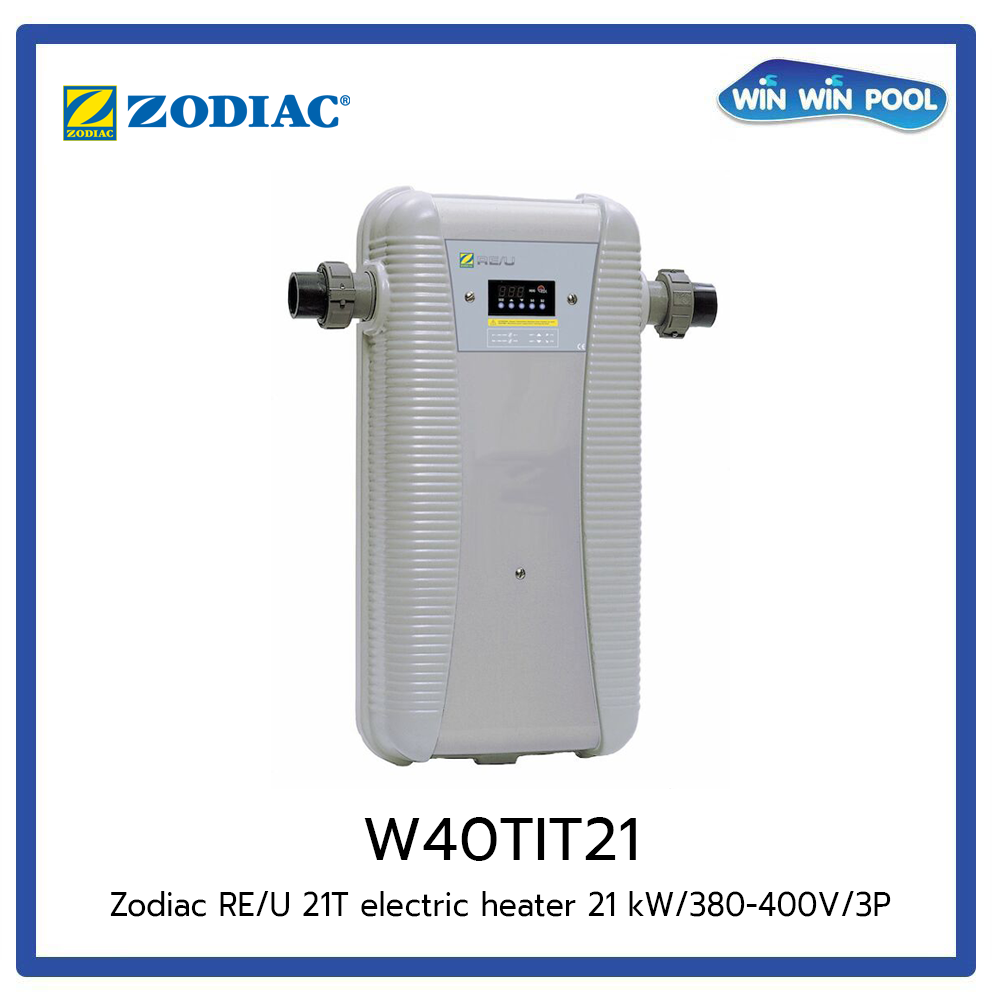 Zodiac RE/U 21T electric heater for swimming pool 21 kW/380-400V/3P - winwinpoolshop
