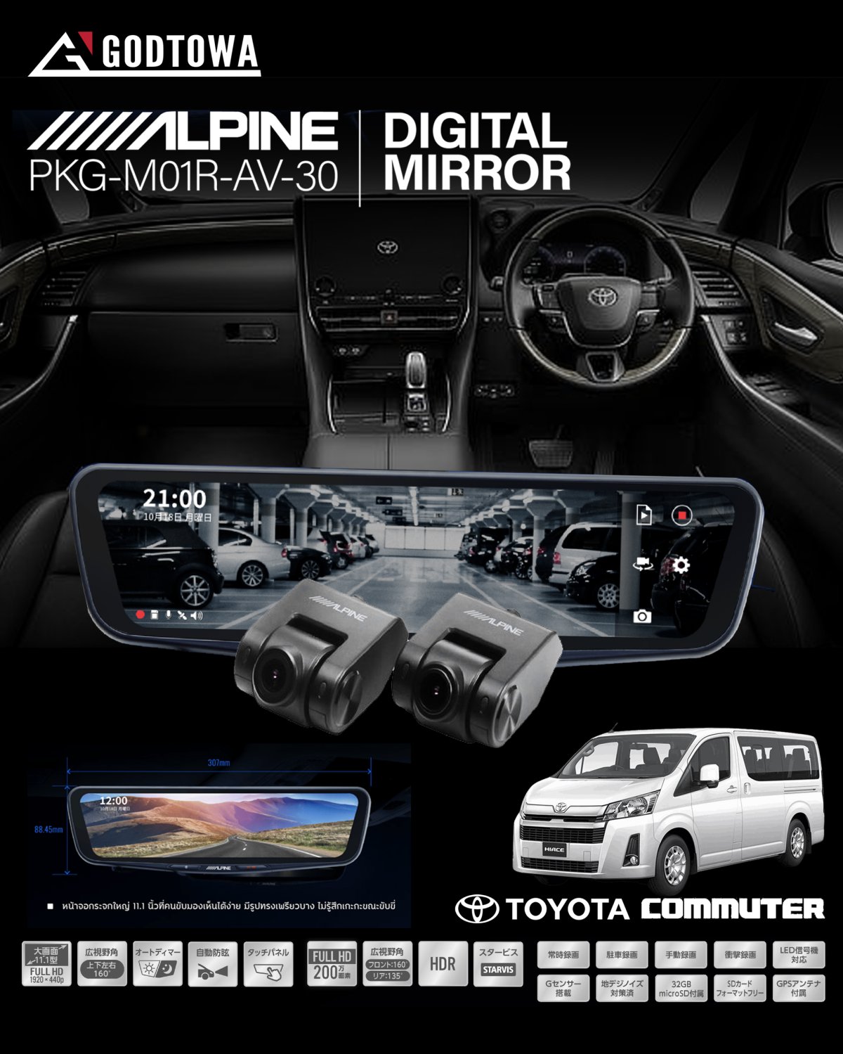 ALPINE PKG-M01R - godtowathailand