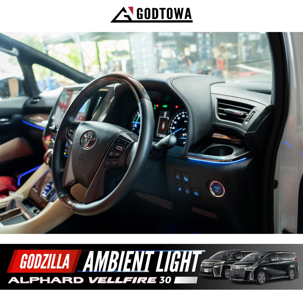 AMBIENT LIGHT A/V 30 ไฟ ambient light สำหรับ รถยนต์ Alphard/Vellfire 30 ...
