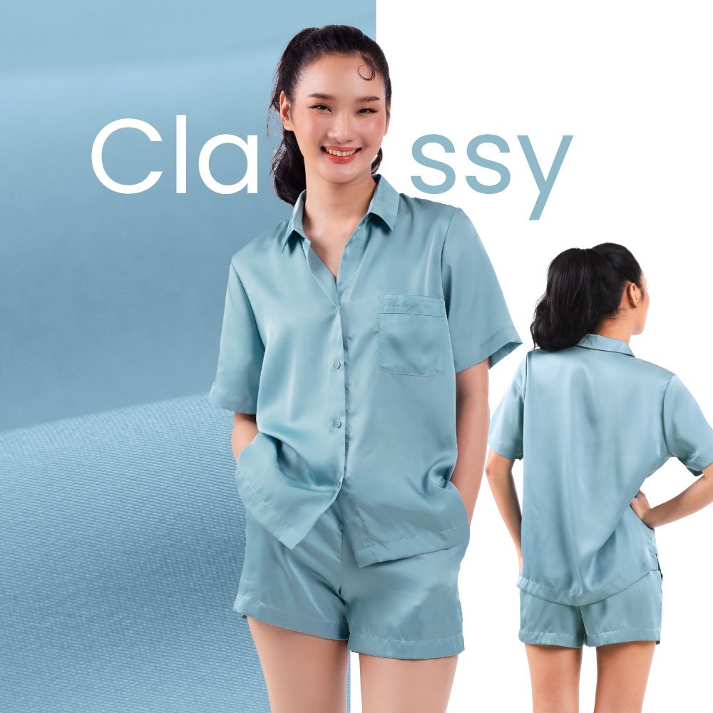 ชุดนอน Cherilon Classy Collection เสื้อแขนสั้น กางเกงขาสั้น - cherilon