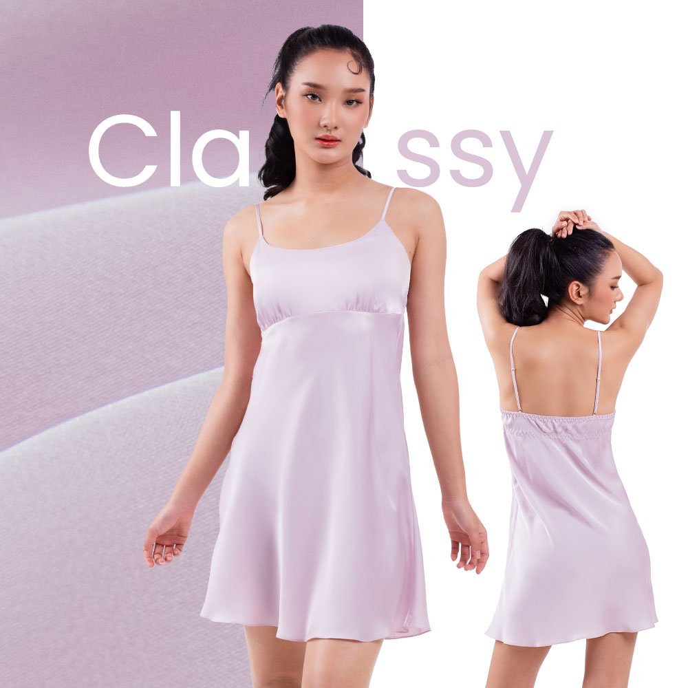 ชุดนอน Cherilon Classy Collection กระโปรงสายเดี่ยวตัวสั้น