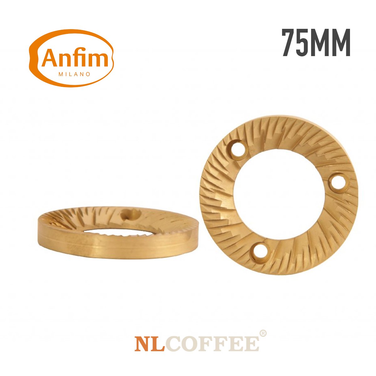 ฟันบด Anfim 75mm Titanium