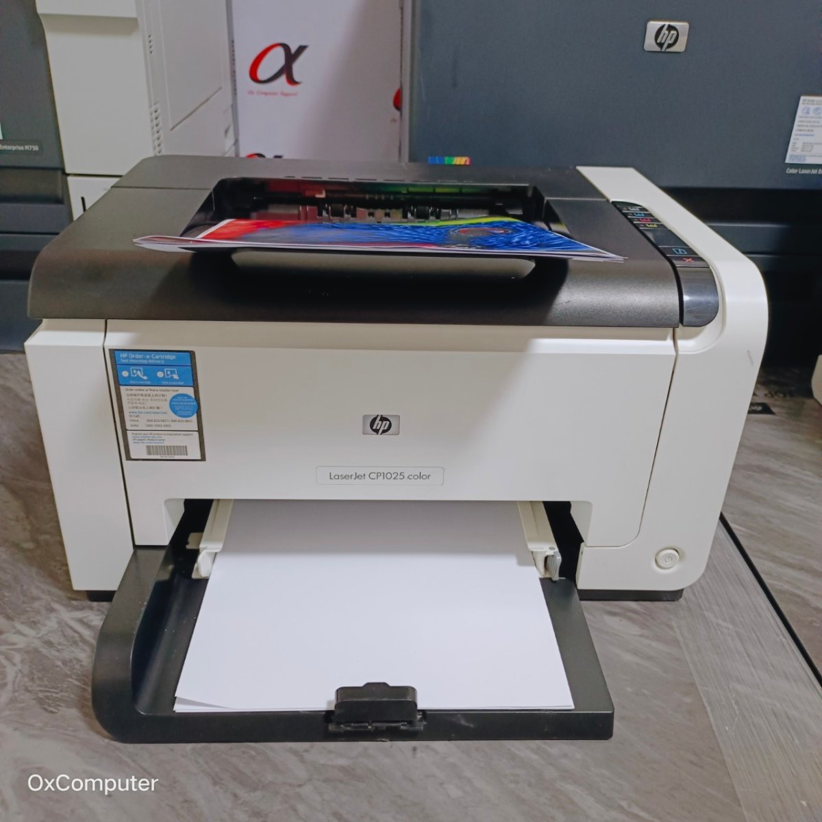 HP Color CP1025 เลเซอร์สี (มือสอง) เก็บปลายทางได้